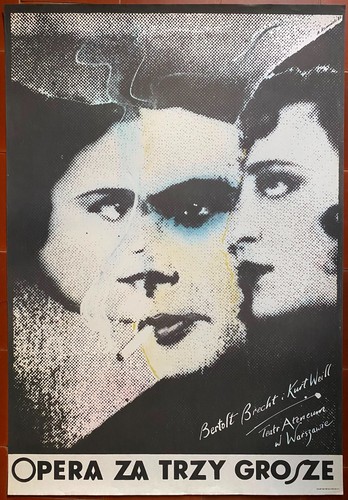 Polish Poster Theatre THREE PENNY OPERA Bertolt Brecht KLIMOWSKI 1980 ...