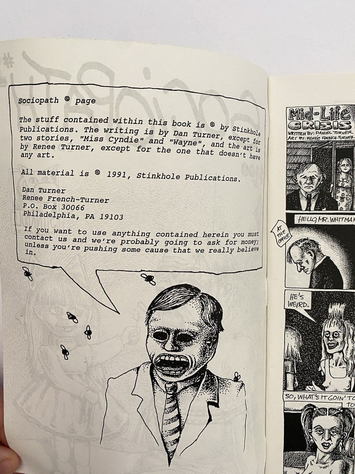 Sociopath Comics #1 (Stinkhole Publications) 1991 Underground Comic ...