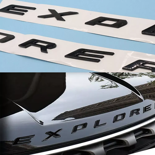 3D Gloss Black Front Hood Letters For Explorer Sport Emblems 2011-2024 ...