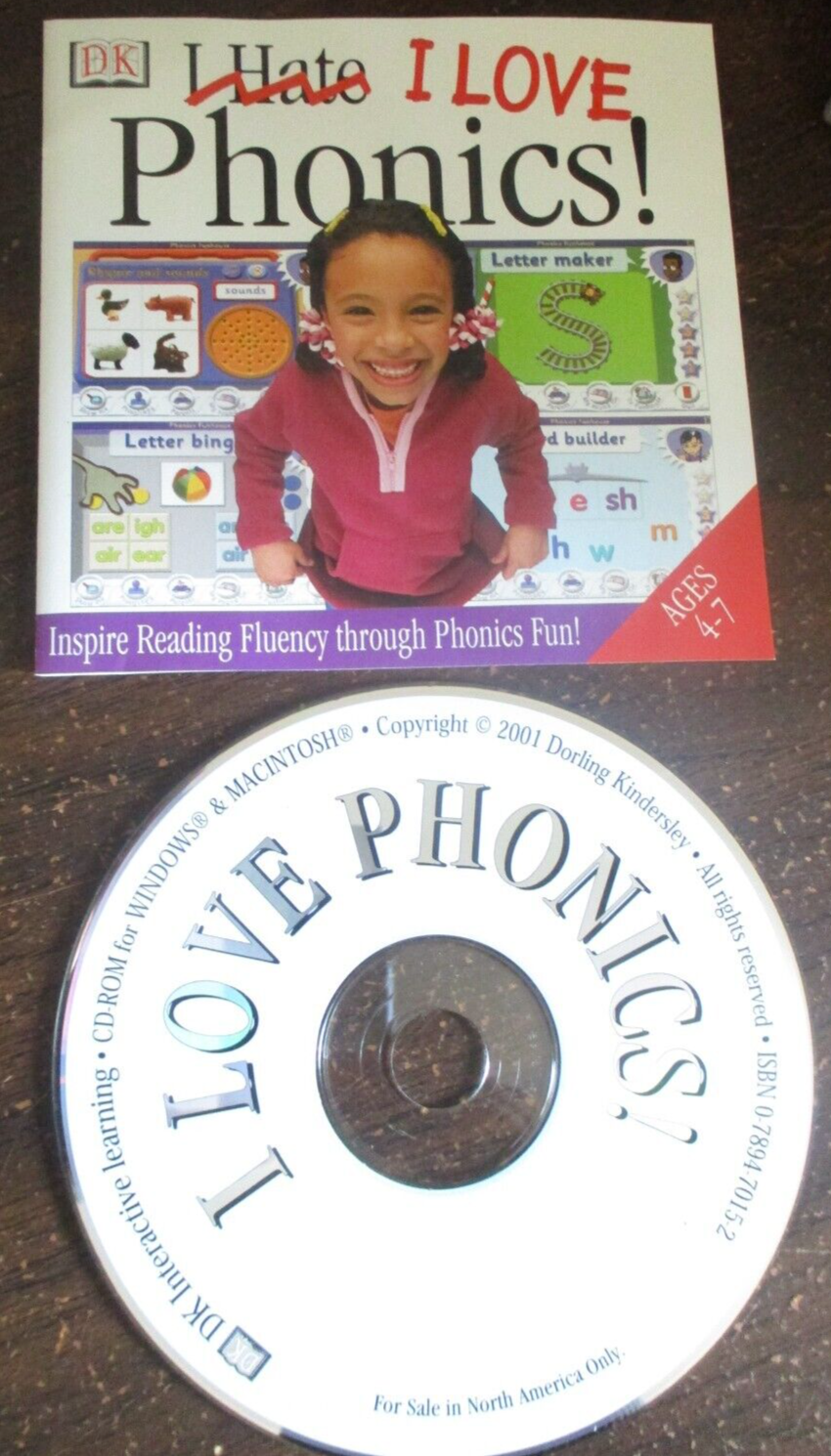 I Love Phonics! DK CD-ROM/Game (Ages 4 - 7) for Windows and Mac (DISC ...