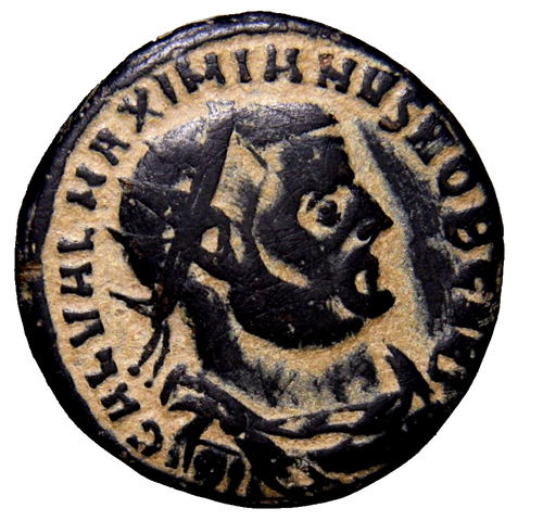 CERTIFIED Authentic Ancient Roman Coin Maximianus (286-305). Radiate ...