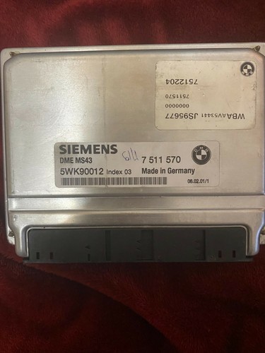 2001 BMW 325i A/T 2.5 ECM ECU Engine Control Module | SIEMENS 7 511 570 ...