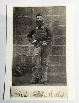NED KELLY Old "Melbourne Gaol" From Original Picture, Post Card ...