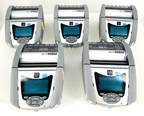 5X ZEBRA QLn320 MOBILE THERMAL LABEL PRINTER *NO BATTERY , NO ADAPTER ...
