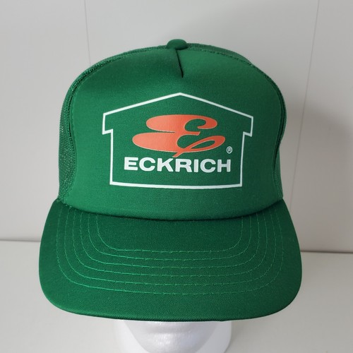 Eckrich Hotdog Logo Beef Bologna Mesh Back Trucker Cap Snapback Hat ...