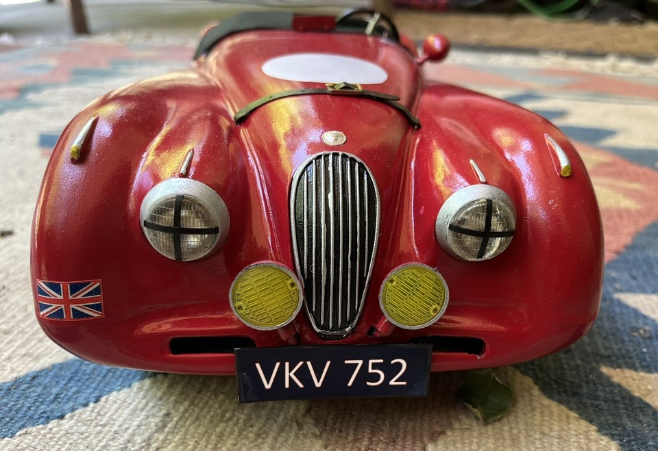 Vintage Restored Customized Doepke Jaguar XK-120 Race Car Deep Red | eBay