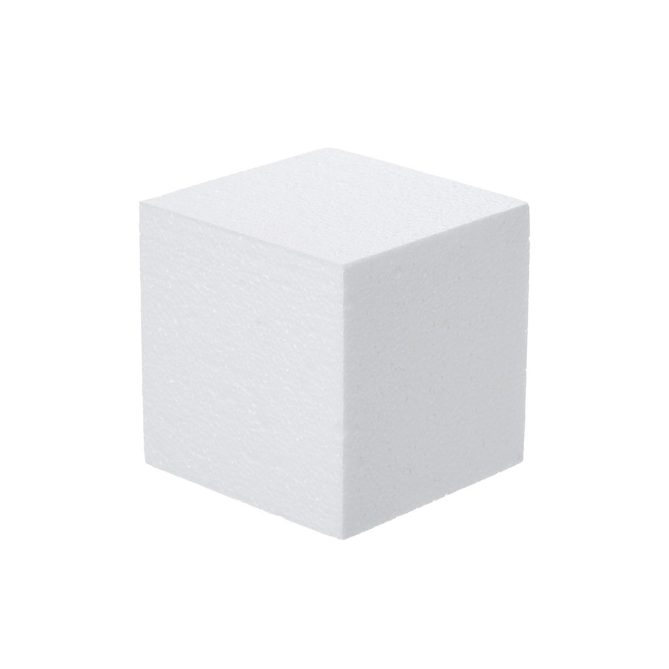 4x4x4 Inch Foam Blocks 6 Pack Polystyrene Cubes for Crafts & School ...