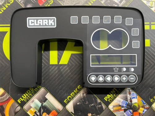 CLARK Forklift Upper POD Dash Display Cover #8098363 C15-C35 Key #39. ...