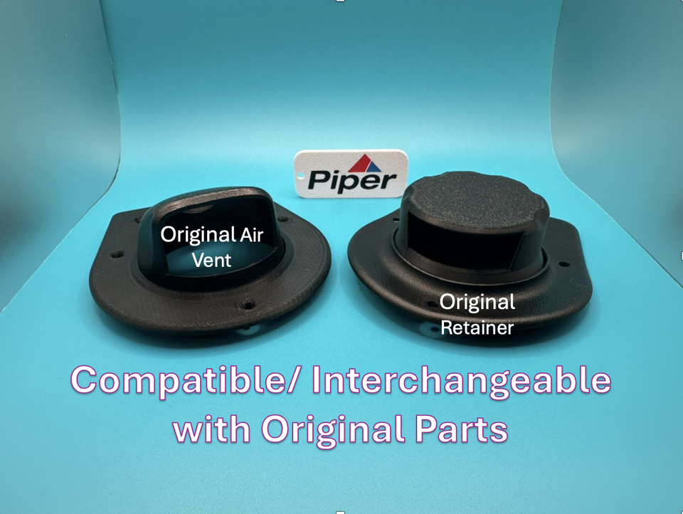 Piper Air Vent (Low Profile) and/or Air Vent Flange / Retainer for PA28 ...
