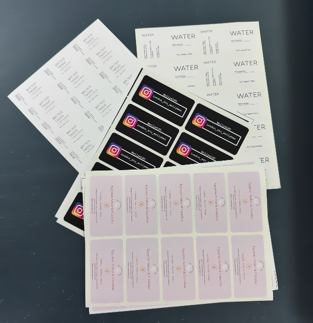 LOGO Printed Rectangle Stickers - Custom Logo labels - postage ...