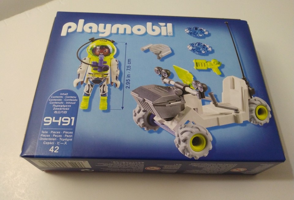 PLAYMOBIL Space Mars Rover Vehicle Model 9491 Denford Astronaut 42 ...