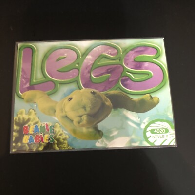 TY Beanie Babies BBOC Card Series 3 Common Legs the Frog #4020 | eBay