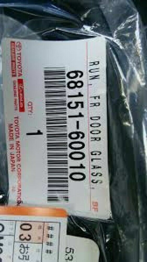 Toyota Genuine Oem Run Front Door Glass Lh Periodland Cruiser 80 68151 ...
