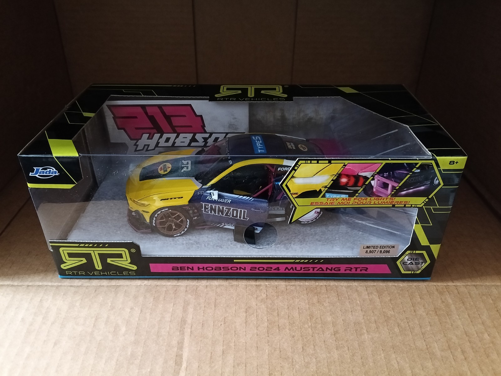 Jada Toys Ben Hobson 2024 Ford Mustang RTR, 1:24 LIMITED EDITION 8907/ ...