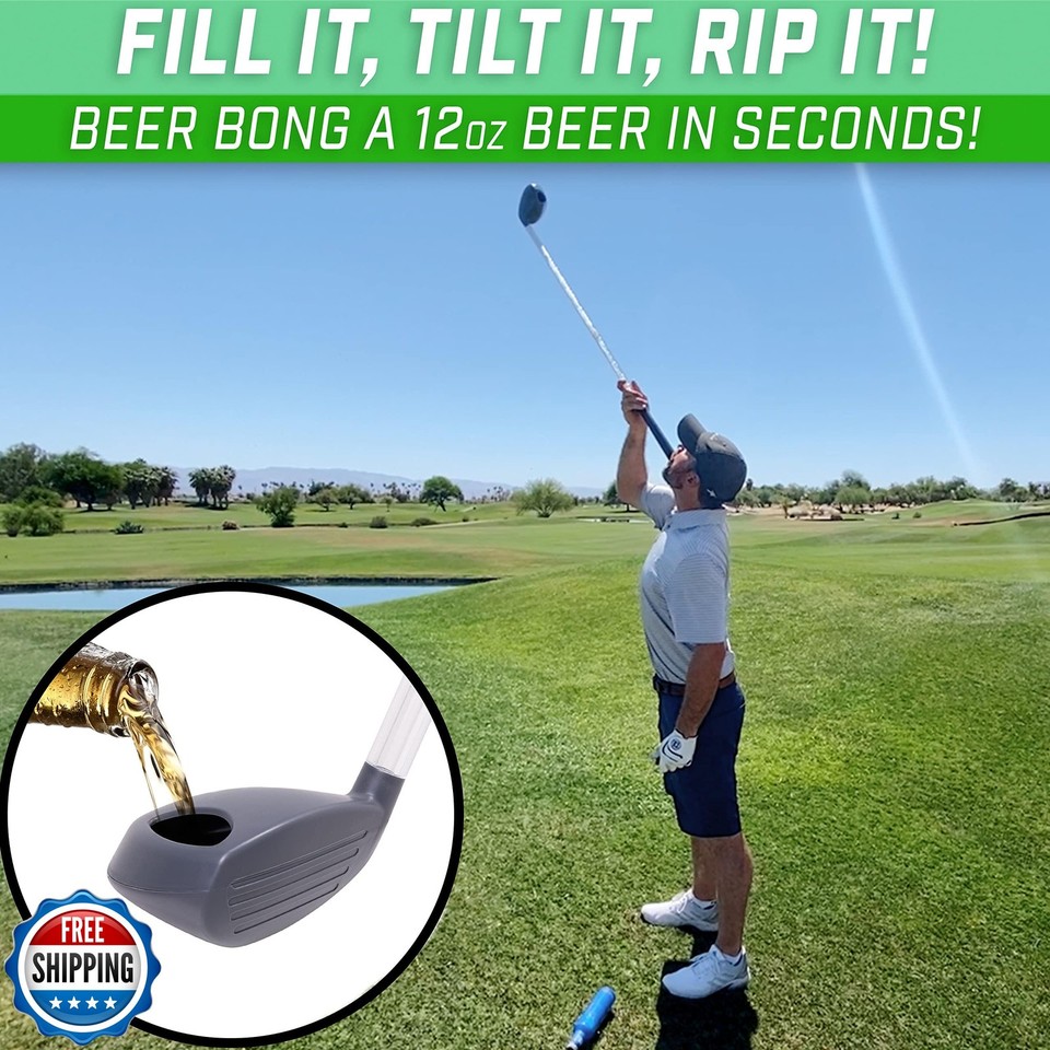 GoPong Beer Bomber Golf Club Beer Bong - Ultimate Novelty Party Gift ...