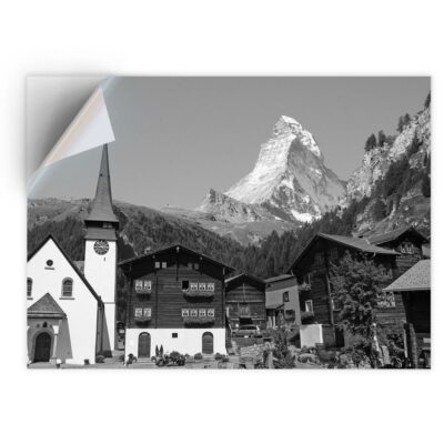 1 x Vinyl Sticker A4 - BW - Matterhorn Zermatt Switzerland #39003 | eBay UK