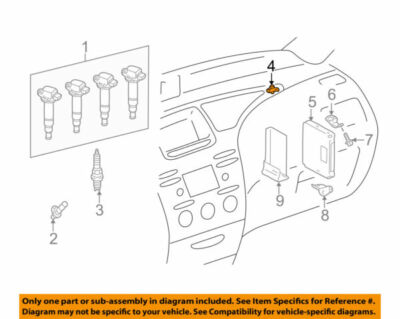 89615-52030 Toyota Sensor, knock control 8961552030, New Genuine OEM ...