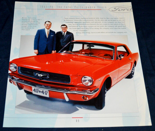 1964 Ford Mustang "#1" Feature Print Picture Poster Info Article 64.5 ...