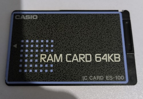 Casio IC Memory Ram Card ES-100 for VZ series synths and digital ...