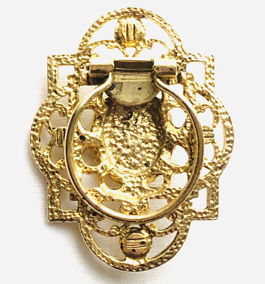 Vintage Faux Pearl Scarf Dress Clip Clasp Victorian Revival Jewelry 2 ...