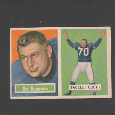 1957 Topps Football Card #65 Art Donovan-Baltimore Colts Ex Card | eBay