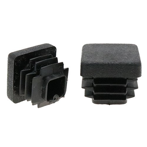 25 Pack Square Tube Inserts 30mm x 30mm, Black, Box Section Caps, Tube ...
