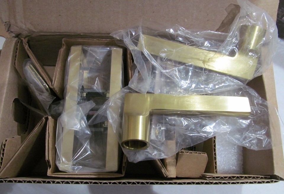 NEW Baldwin PS.SQU.R.CFR.044 Square Passage Door Lever Set | eBay