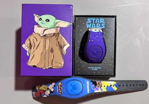 Magic Band Lot Bundle Mandalorian Grogu Baby Yoda Goofy Movie Powerline ...