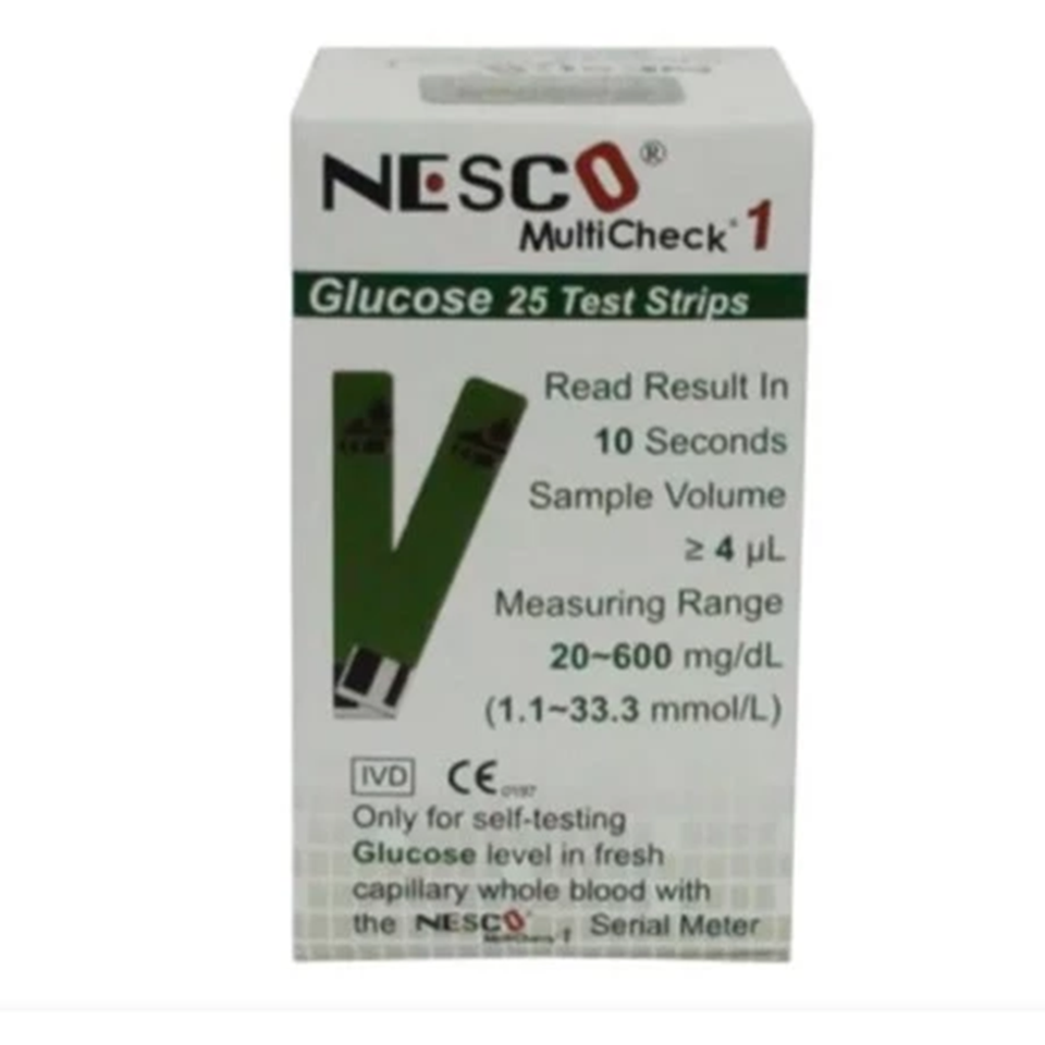 Nesco Blood Glucose Test Strips Accurate Diabetes Monitoring Home Use ...