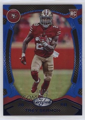 2021 Certified Rookies Mirror Blue /75 Trey Sermon #124 Rookie RC | eBay