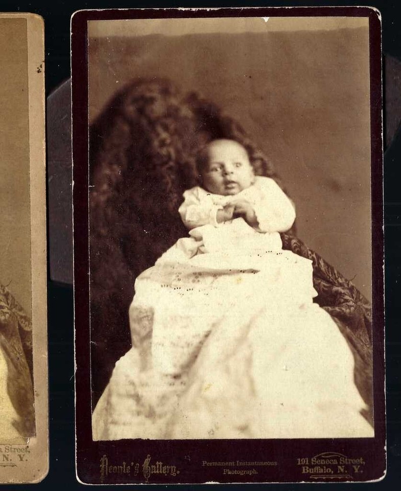 MONSTER BEHIND POST MORTEM CHILD ANTIQUE CABINET CARD PHOTOGRAPHS ...