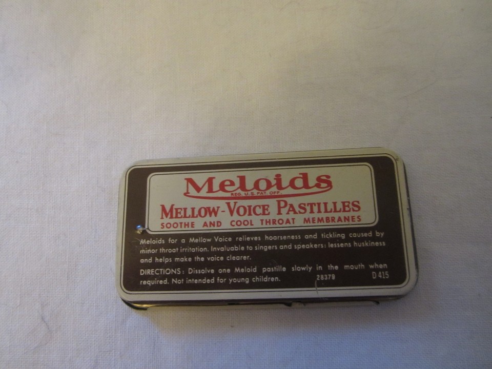 Vintage Empty Boots Meloids Pastilles Rectangle Metal Tin Box English ...