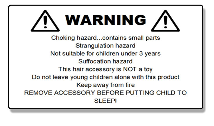 Choking / Strangulation Warning / Safety Labels, 65 stickers per sheet ...