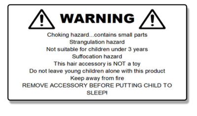 Choking / Strangulation Warning / Safety Labels, 65 stickers per sheet ...