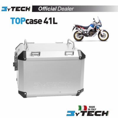 Top Case Aluminum Mytech Raid Silver 41LITRI & Plate Crf Adventure ...