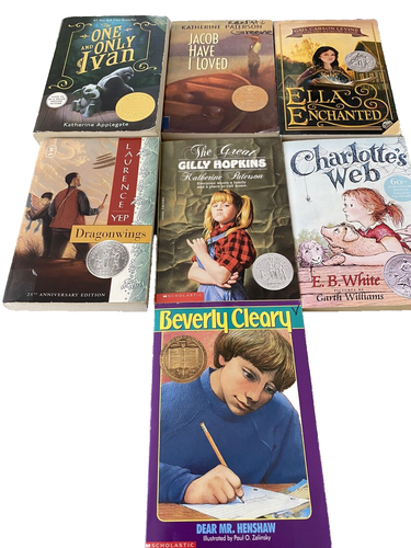 Newbery Award Favorite Library Lot of 7 Paperback Books | eBay