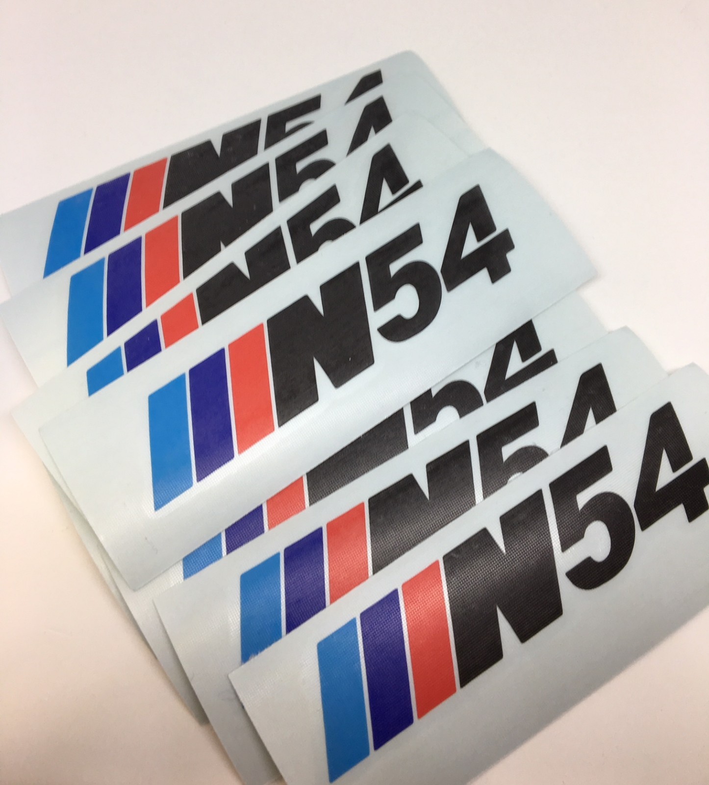 N54 Vinyl Window Decal Sticker TRI Color (BLACK)