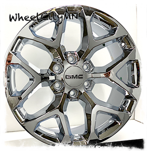20" chrome Snowflake 2018 GMC Sierra 1500 Yukon Denali OE replica rims ...