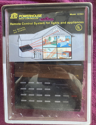 X-10 Powerhouse SC503 16-Unit Plug-In Maxi Controller Remote Control ...