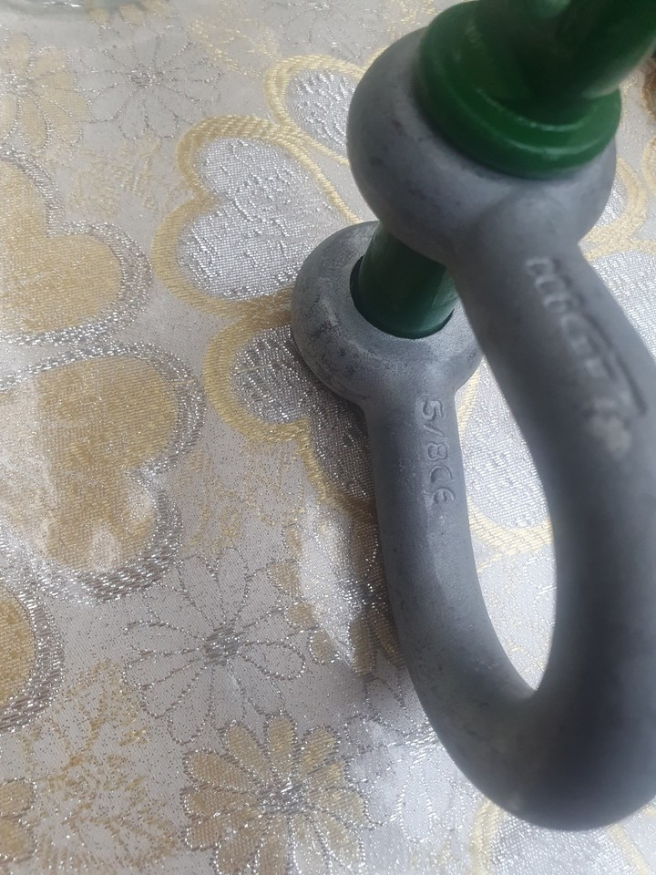 Heavy Duty Green Pin Alloy Bow Shackle 6.5 Ton Premium Tested Lifting ...