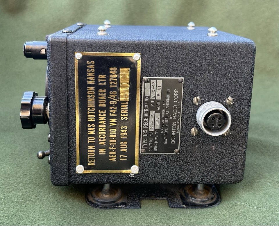 WWII US ARMY AIR FORCES NAVY TYPE 185 RECEIVER ARC-5 SERIAL NO.1 MINT ...