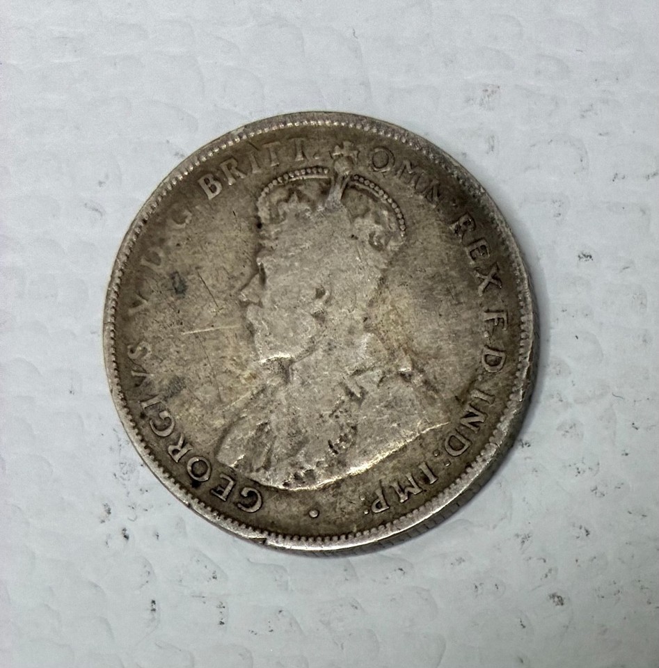 1924 Australia One Florin Two Shillings, .925 Silver, Circulated | eBay