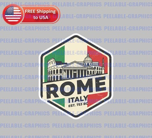 Rome Italy Country Souvenir Decal Sticker Travel Luggage B | eBay
