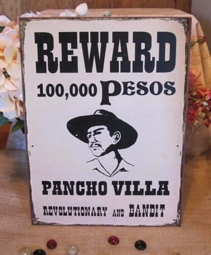 Pancho Villa Wanted Poster