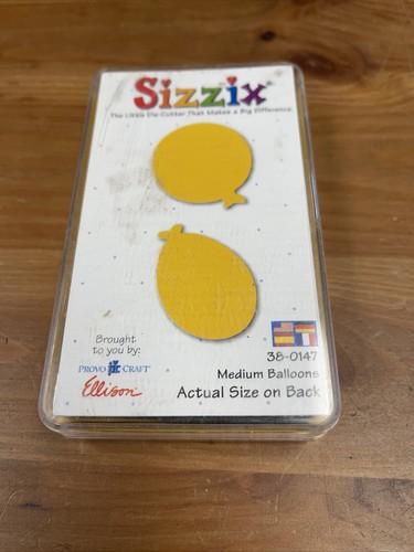 Provo Craft Ellison Sizzix 2 Balloons 38-0147 Die Cutter 2" Cartridge ...