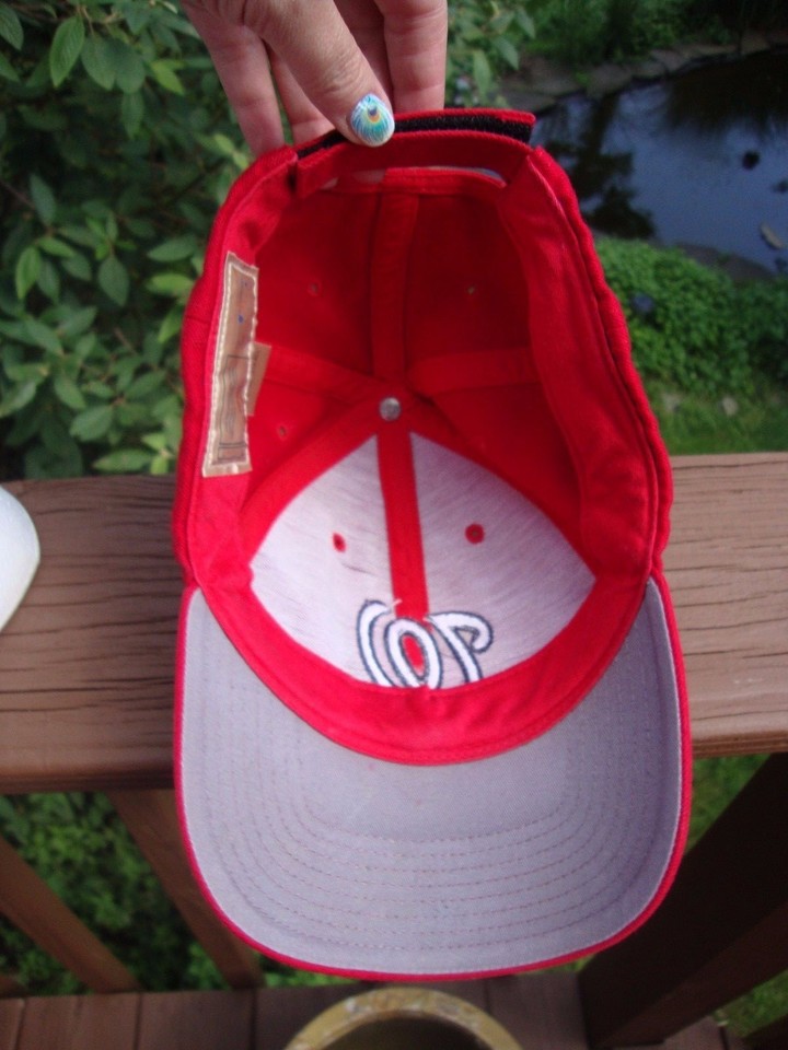 Washington Nationals Baseball Cap Hat Red MLB One Size Fits All 15% ...