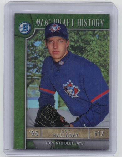 2017 Bowman Draft - Mlb Draft History Roy Halladay #MLBD-RHA Refractor ...