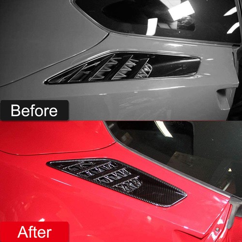 Carbon Fiber Rear Side Body Vent Cover Trim for Chevrolet Corvette C7 ...