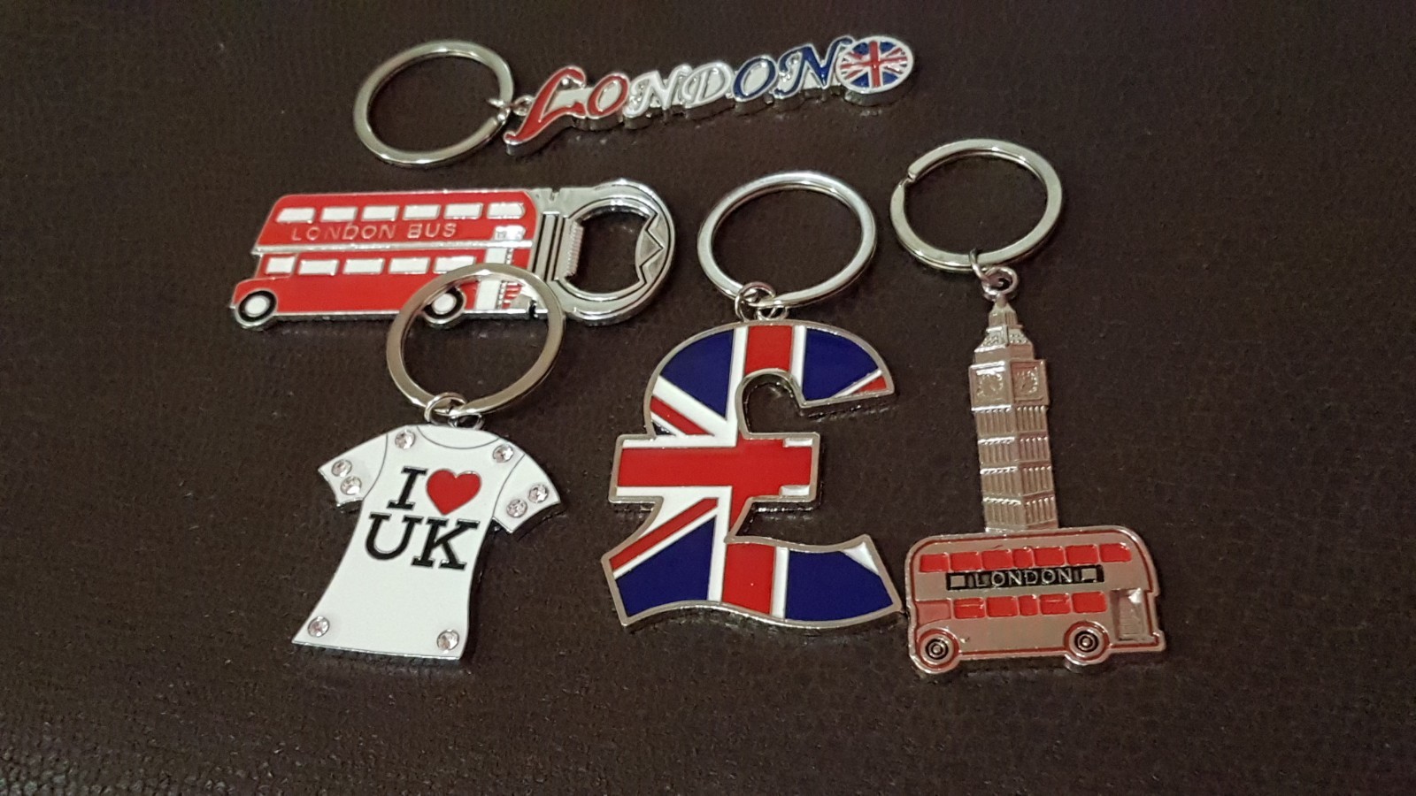 UK LOVE LONDON KEYRINGS BRITISH PLACES SOUVENIR UNION JACK KEY CHAIN ...