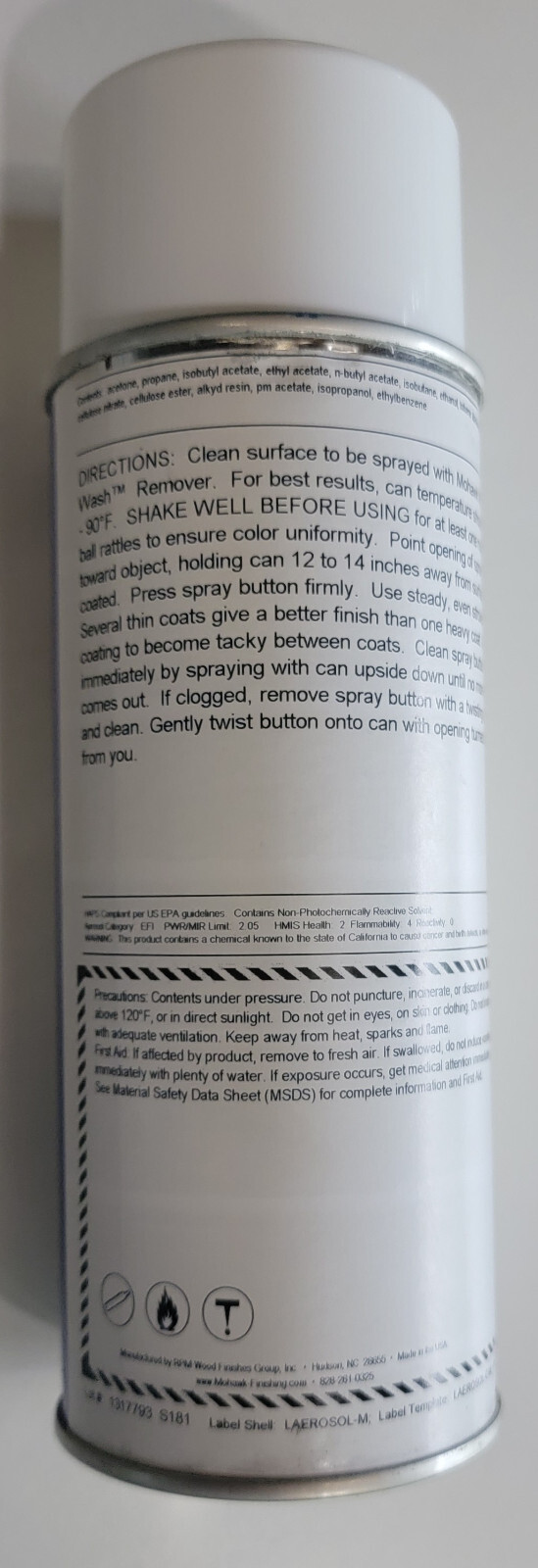 Mohawk Colored Lacquer Enamel Ceiling White 2012 M105-3565 1x 13oz Can ...